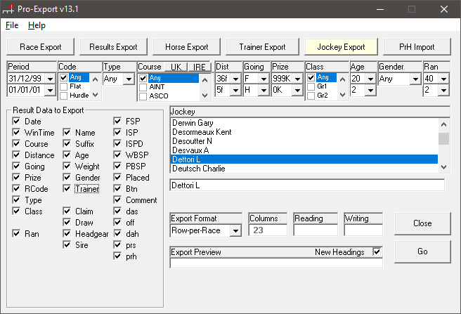 Pro-Export | Jockey Export
